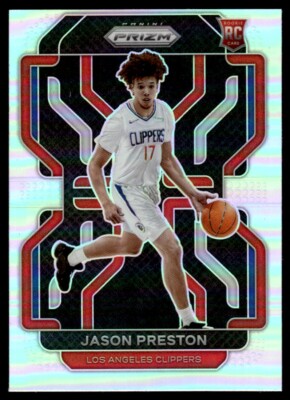 2021-22 Panini Prizm Silver Prizm Jason Preston Rookie Los Angeles ...