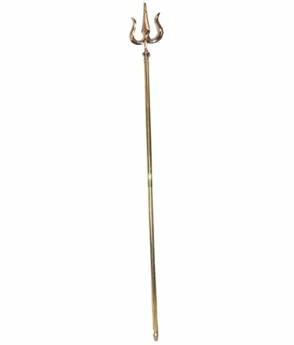 Lord Shiva Trident Brass Trishul Plain Made on Order Approx. 5 to 6 ...