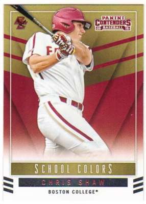 2015 Panini Contenders Baseball School Colors #16 Chris Shaw | eBay ...