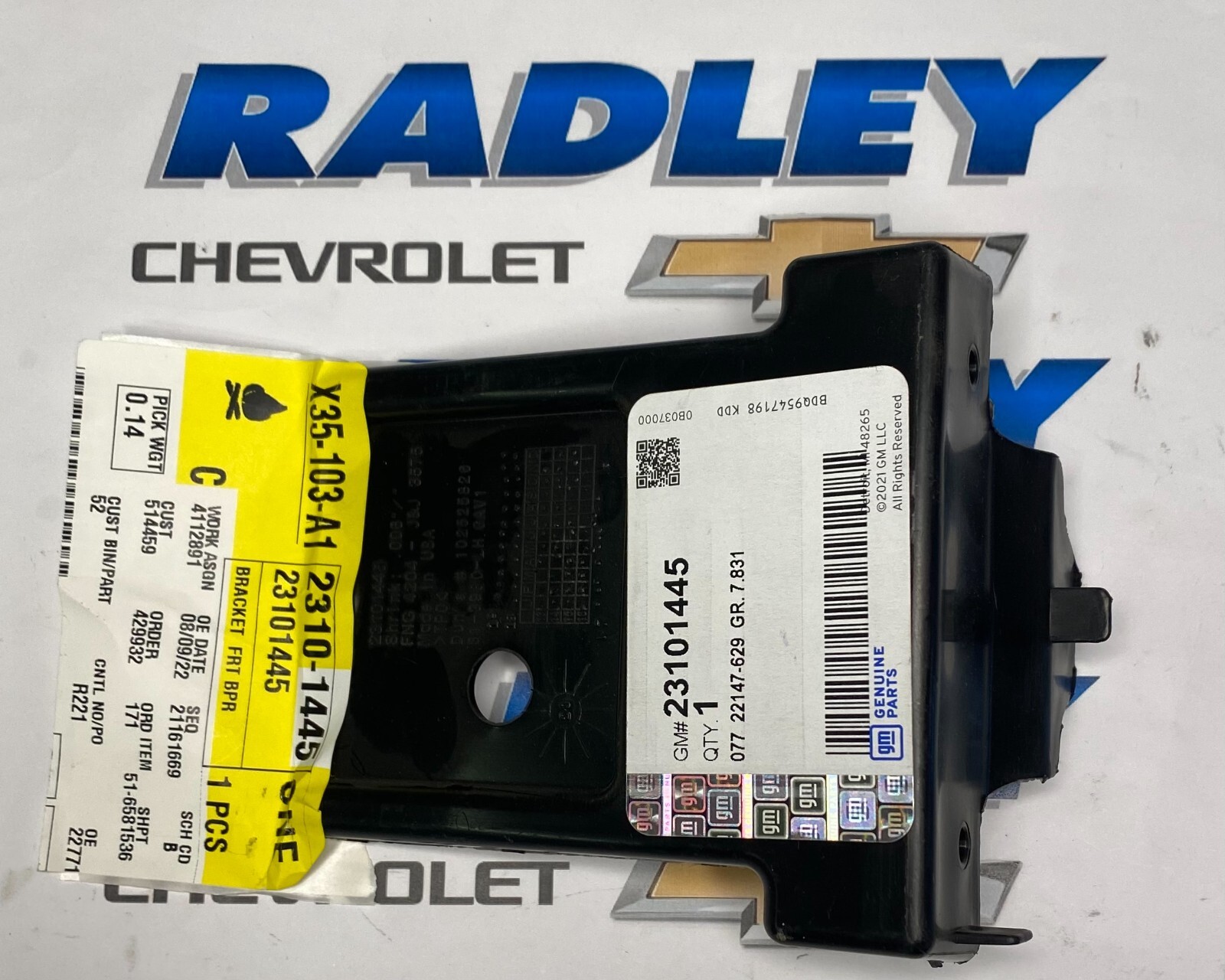 NEW GM OEM FRONT BUMPER-BUMPER COVER BRACKET LEFT- GENERAL MOTORS GMC ...