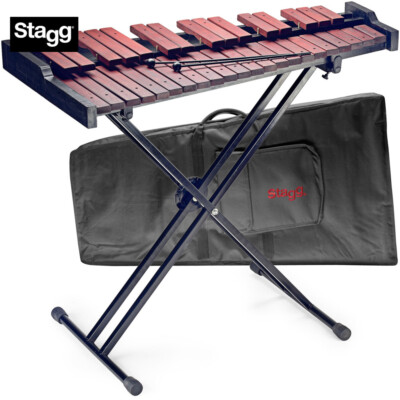 Stagg XYLO-SET 37 Key Xylophone Complete With Mallets, Stand, and Gig ...