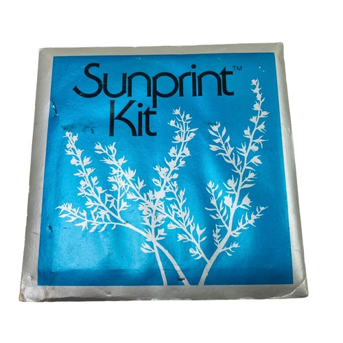 Vintage 70s SunPrint Kit Solar Print Paper Sun Powered Art 10x10cm ...
