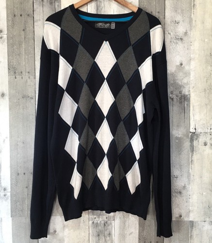 Retrofit Mens Argyle Mens XXL Crew-Neck Pullover Sweater | eBay