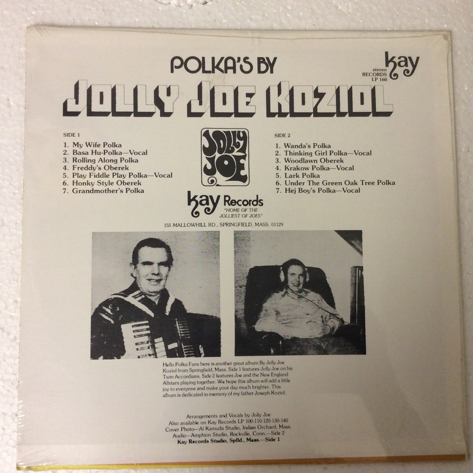 JOLLY JOE KOZIOL “Rolls Along With Polkas” NEW SEALED POLKA LP Last 1 ...