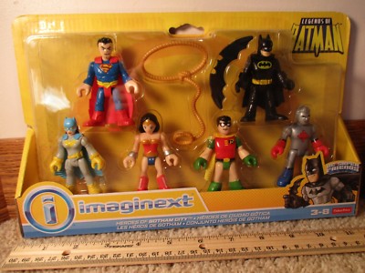Fisher Price Imaginext Heroes of Gotham Captain Atom Batgirl Robin cape ...