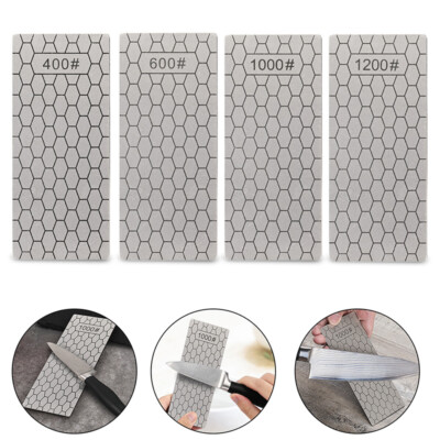 4PCS Diamond Sharpening Stone Set Knife Sharpener System Sharpening ...