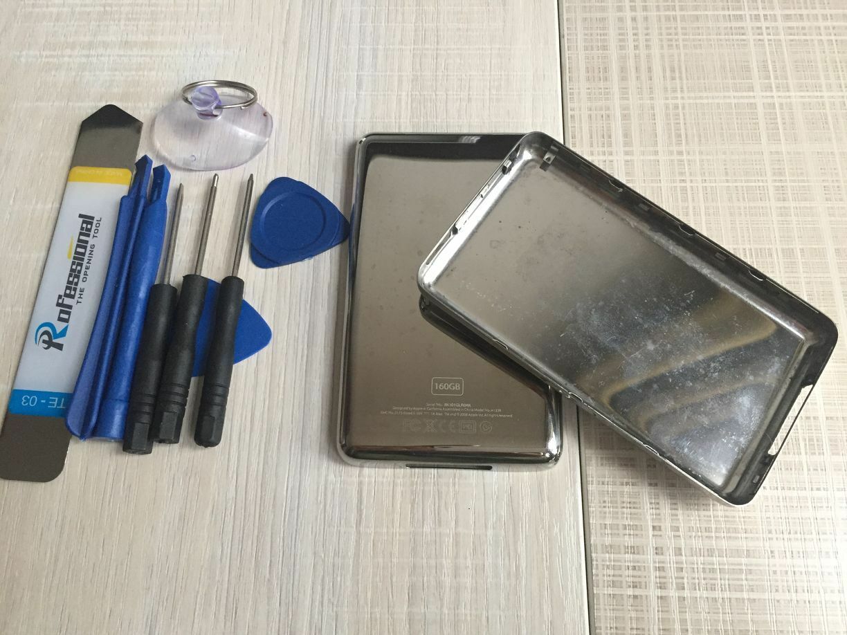 THICK NEW 160GB iPod Classic 6th Silver Back Cover Plate Panel Housing ...