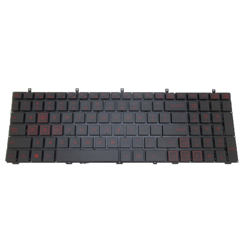 Laptop Keyboard For Tongfang GK7CP5R United States US No Backlit Red No ...