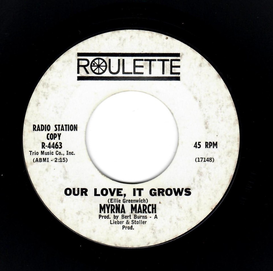 R & B/NORTHERN SOUL-MYRNA MARCH-WARM ARE YOUR LIPS/OUR LOVE, IT GROWS ...