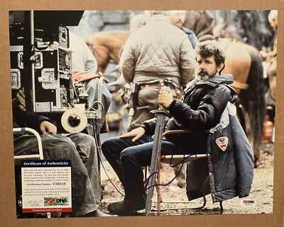 George Lucas SIGNED Star Wars Willow Director Autograph 11x14 - PSA COA ...