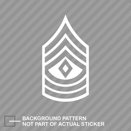 E-8 First Sergeant Rank Sticker Decal Vinyl 1SG OR-8 E8 US Army | eBay