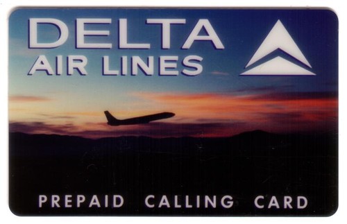 Delta Airlines : Airplane Flying En Crépuscule & Logo Spécimen ...