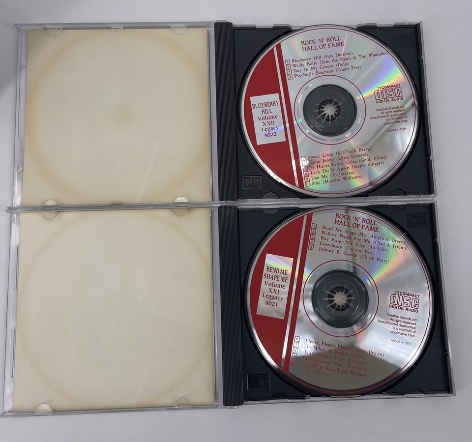Lot of 15 Rock and Roll Hall Of Fame Music Legacy Lot Red Dog CD's | eBay
