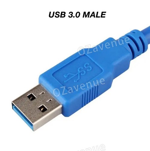 Super Speed Blue Cable USB 3.0 Male to Female Data Extension Cord AU ...