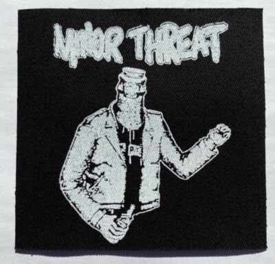 Minor Threat Cloth Patch Sew On Badge Punk Rock Approx 4" X 4" (CP117 ...