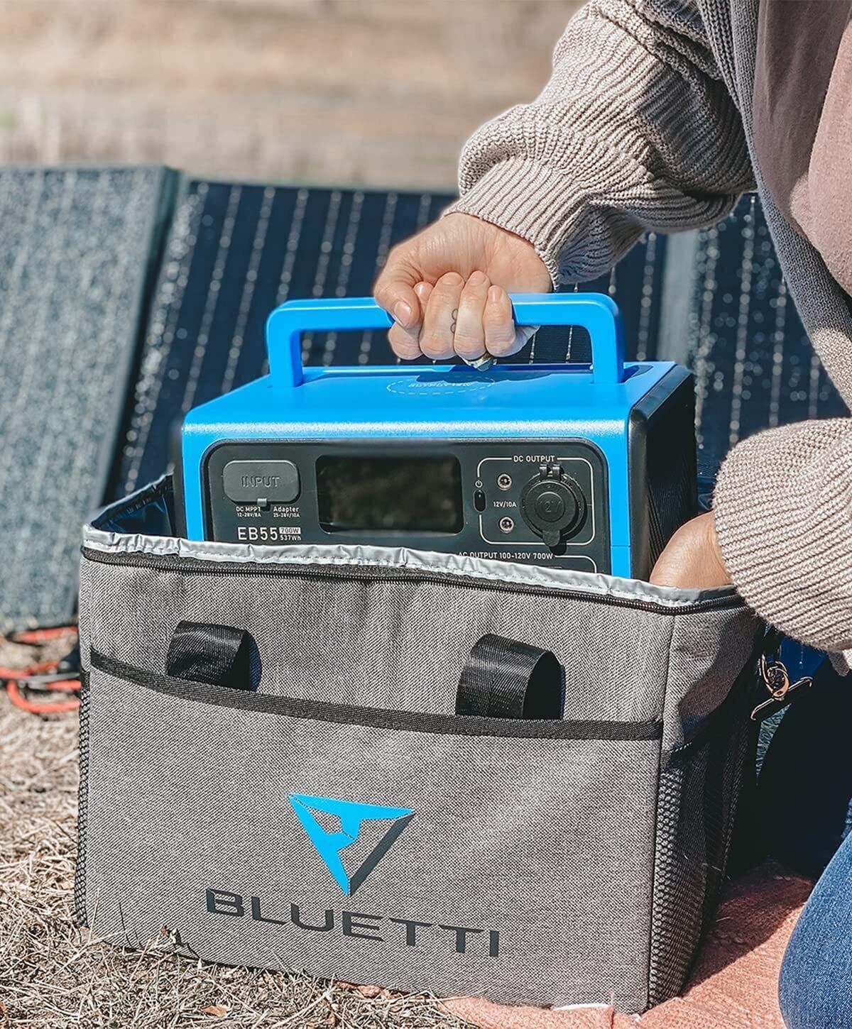 BLUETTI Carrying Case Bag for EB3A AC50B AC70 PS72 AC2A Portable Power ...