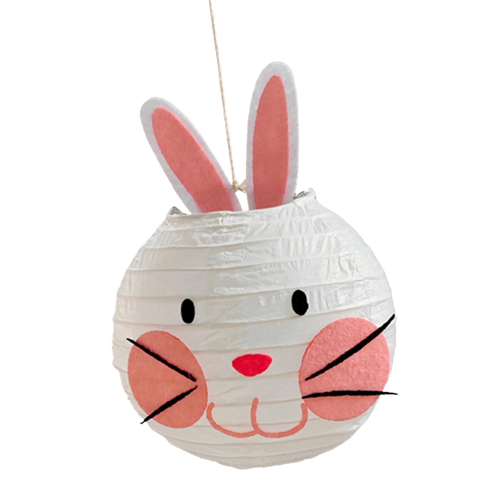 Easter Bunny Lantern Hanging Ornament Paper Lantern Decorative for ...