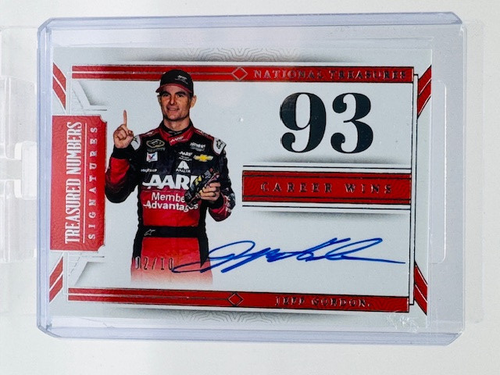 Jeff Gordon 2024 Panini National Treasures NASCAR Treasured Numbers ...