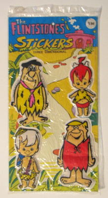 FLINTSTONES Puffy Stickers Set Mint in Original Package 1977 Pebbles ...