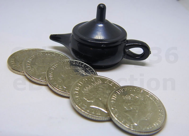 GENIE LAMP BOSTON BOX COIN MAGIC MONEY TRICK FLYING COINS CLOSE UP 10p ...