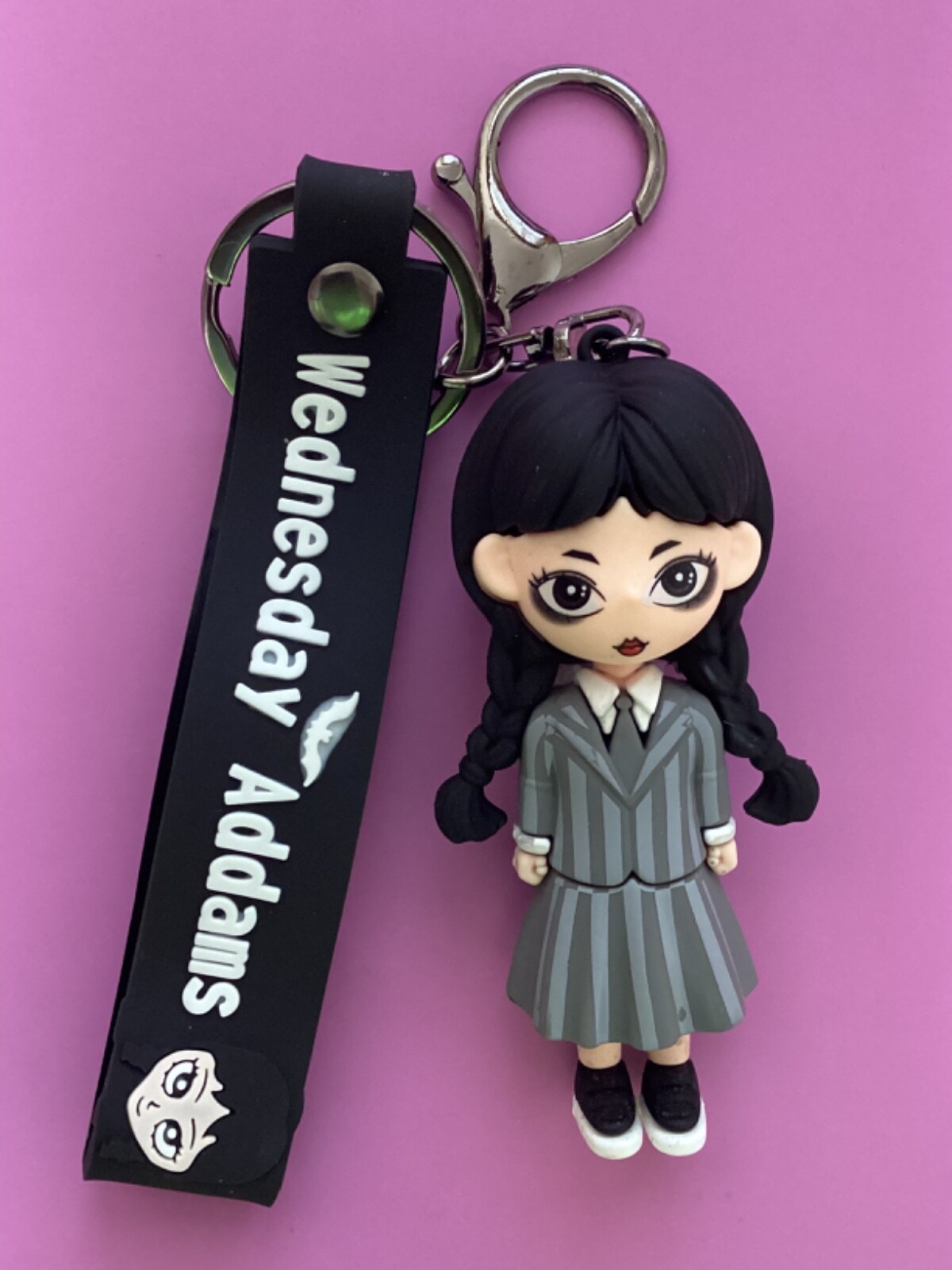 3D Rubber Keychain Adams Family Character Keychain Key Ring No-10 ...