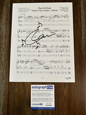Joseph LoDuca ‘The Evil Dead’ Composer Signed Sheet Music Movie ACOA | eBay