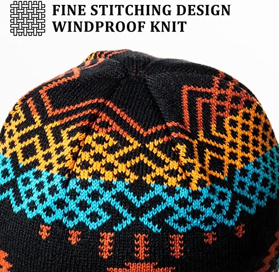 Native American Indian Navajo Print Knit Beanie Hat-173 | eBay
