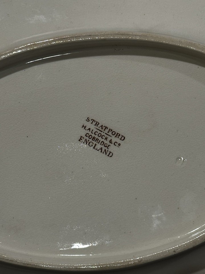 Rare Set Antique Stratford Henry Alcock & Co Cobridge England Platter ...