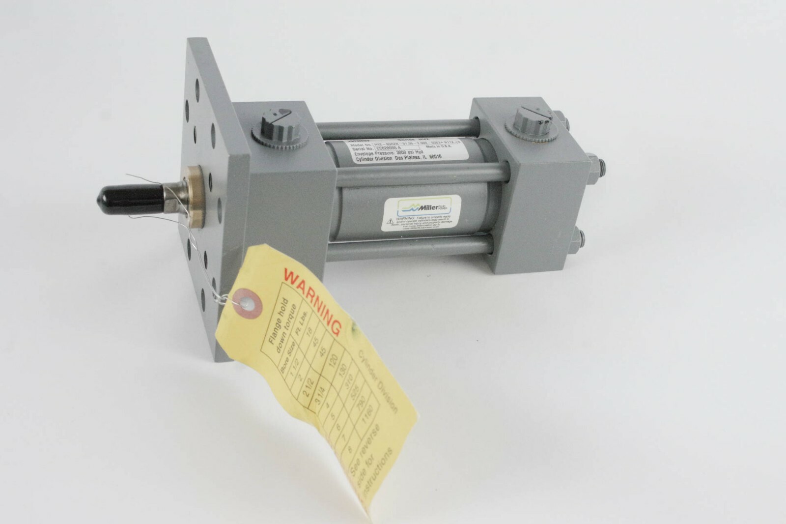 MILLER SERIES HV2 Hydraulic Cylinder HV2-65R2N-01.50-2.000-0063-N11X-0 ...