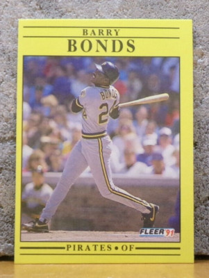 COOL BASEBALL CARD FLEER CLASSIC '90s STYLE PITTSBURGH PIRATES BARRY ...