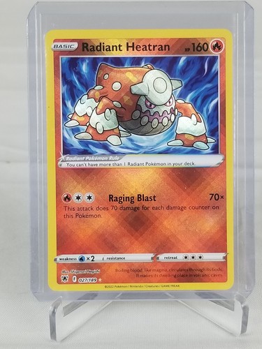 Radiant Heatran Holo #27 Pokemon Card 2022 | eBay