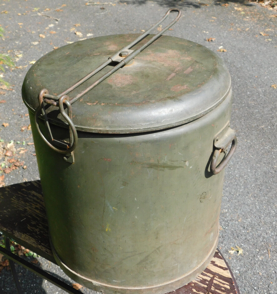 1941 WWII U.S. Army Mermite Taylor MPCO Blood Bank Cooler Round Food ...