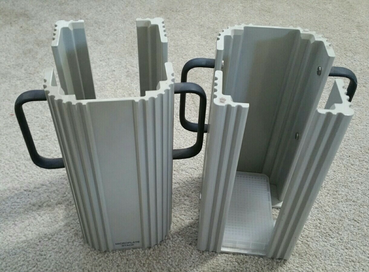 Zymark twister 63808 Microplate stack transfer column holder & plastic ...