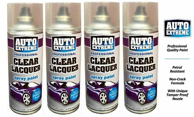 Auto Extreme Clear Lacquer Spray Paint Varnish Gloss Finish Car Vehicle ...