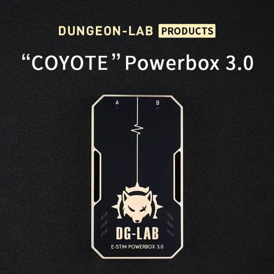 DG-LAB "COYOTE" E-Stim Powerbox 3.0 "PawPrints" Wireless Button Shock ...