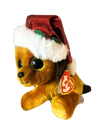 NWT Ty Beanie Boos Howlidays the Christmas Dog 6" Plush Santa Hat ...