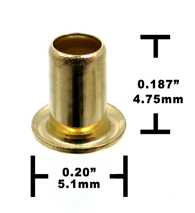 25pc. "Short Shaft" Brass Eyelets - Cigar Box Guitar String Ferrules | eBay