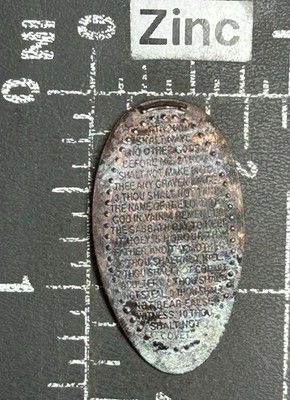 Ten 10 Commandments Moses Old Testament Bible Elongated Pressed Smashed ...