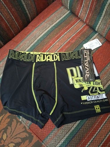 Rivaldi Boxer Black & Yellow Size Large NWT | eBay