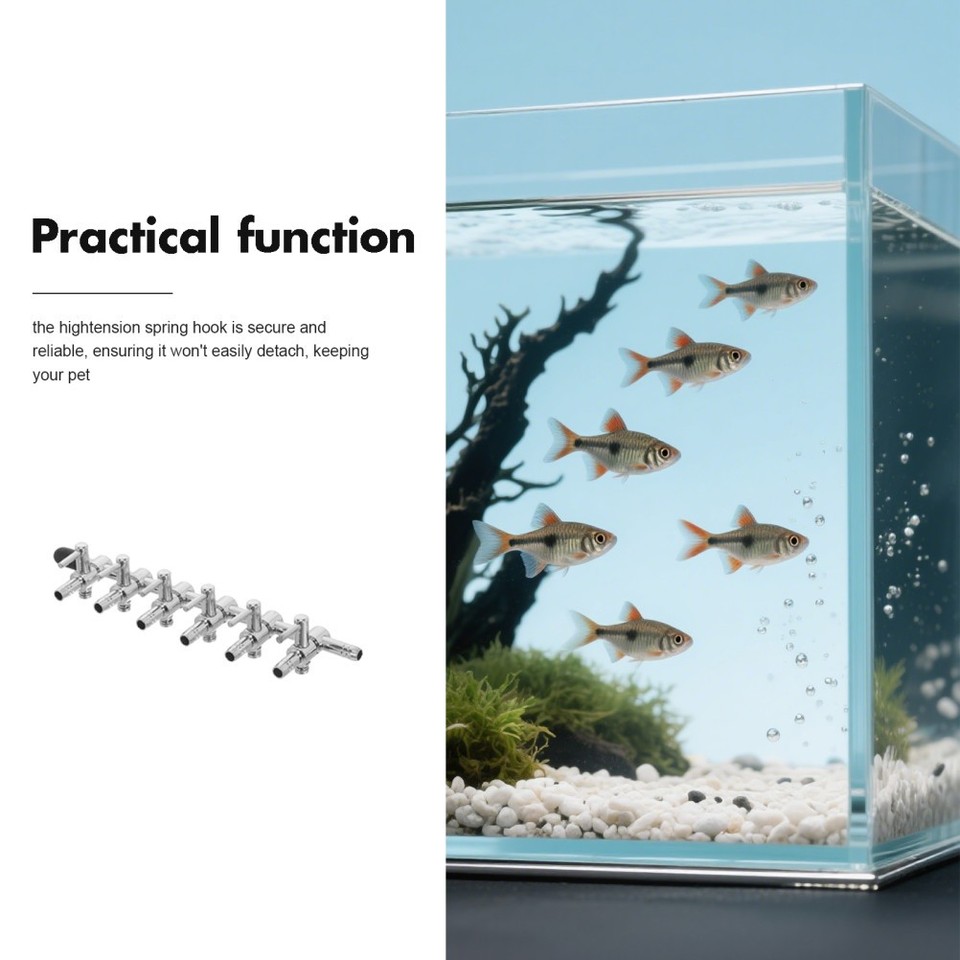 Aquarium Air Pump Manifold Distribution Valve Flow Distributor Splitter ...