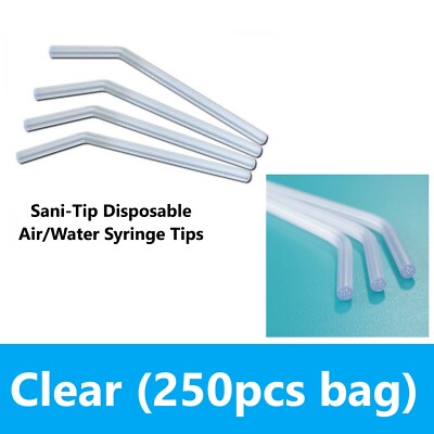 Dental Sani-Tip Air / Water Tip Refill Clear 3:1 Air Water Syringe Tip ...
