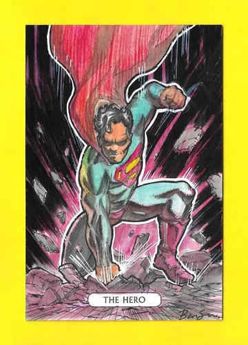 DC Comics Justice League Oversized Tarot Sketch The Hero Superman By ...