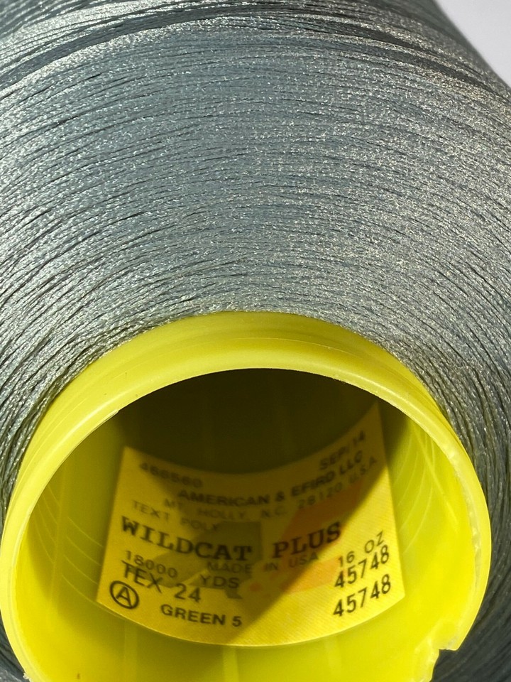 A&E Wildcat Plus Tex-24 Polyester Serger Thread huge 16oz Cone Green 5 ...
