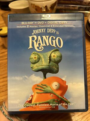 Rango (Two-Disc Blu-ray/DVD) One Movie Two Cuts With OOP Slipcover | eBay