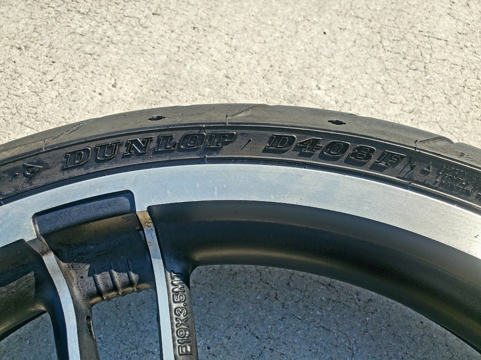 Harley- Davidson OEM 19" Enforcer Wheel + Dunlop D408F Tire (130/60B19 ...