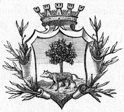 Lecce: piccolo stemma del 1899. Stampa antica di 124 anni ...
