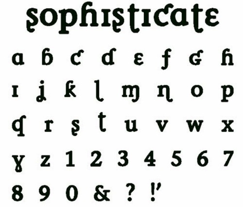 QuicKutz SOPHISTICATE Unicase Mini Alphabet 2X2" Font Die Set w/Foam ...
