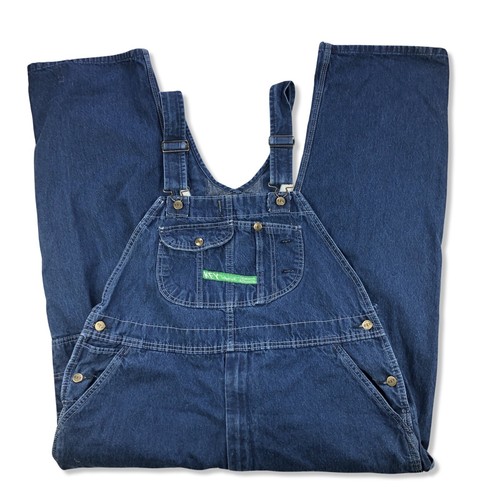 Key Imperial Denim Overalls Mens 42x29 Blue Jeans Bibs | eBay