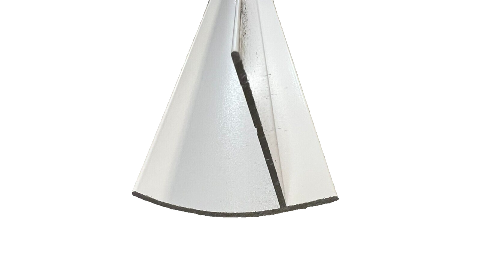 92" Gray Aluminum 2" x 1 3/4" Lower Radius Bottom Rail Molding Coachmen ...