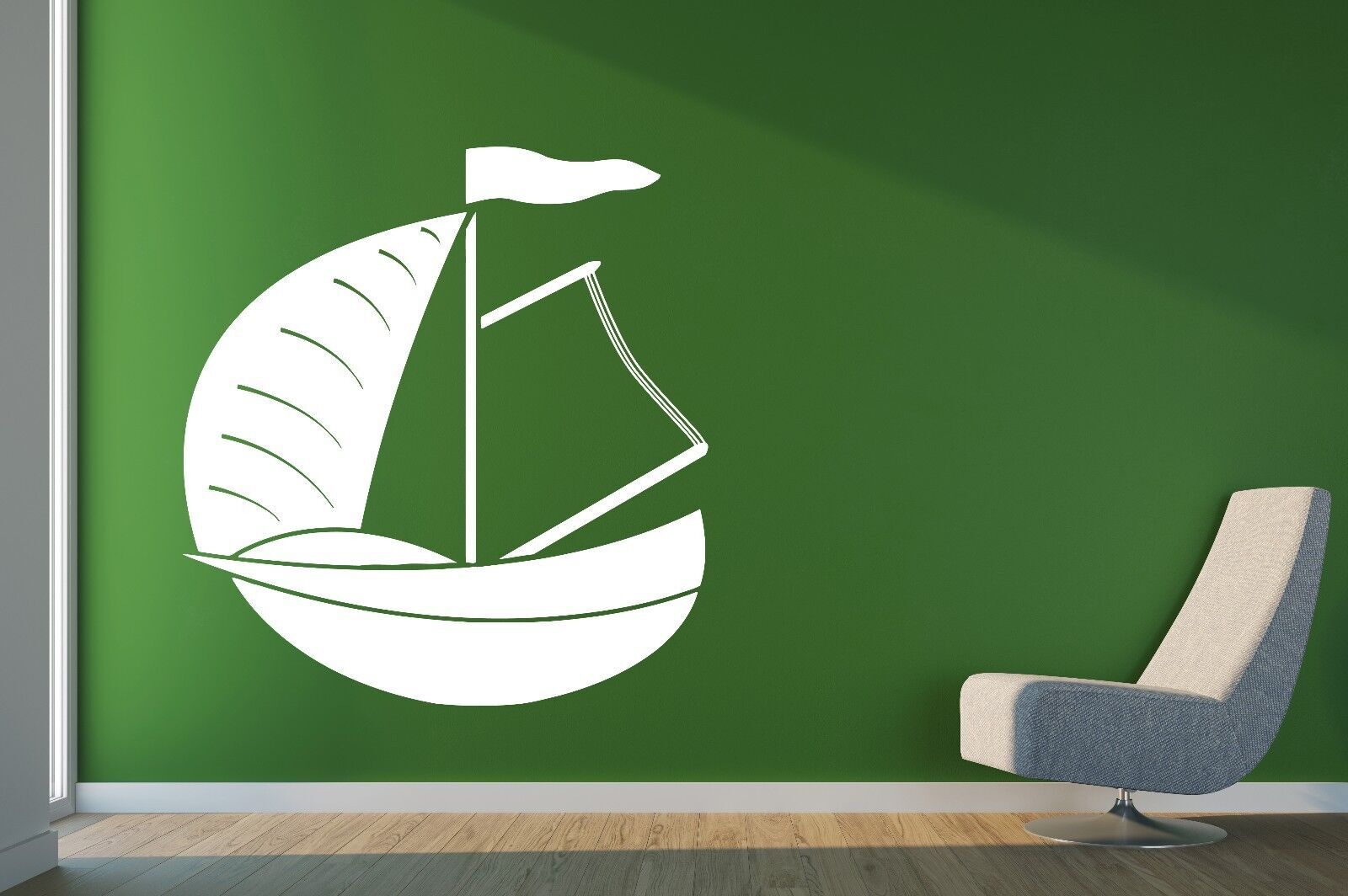 Vinyl Decal Dinghy Sailing Boat Yacht Water Sports Wall Sticker (n566 ...